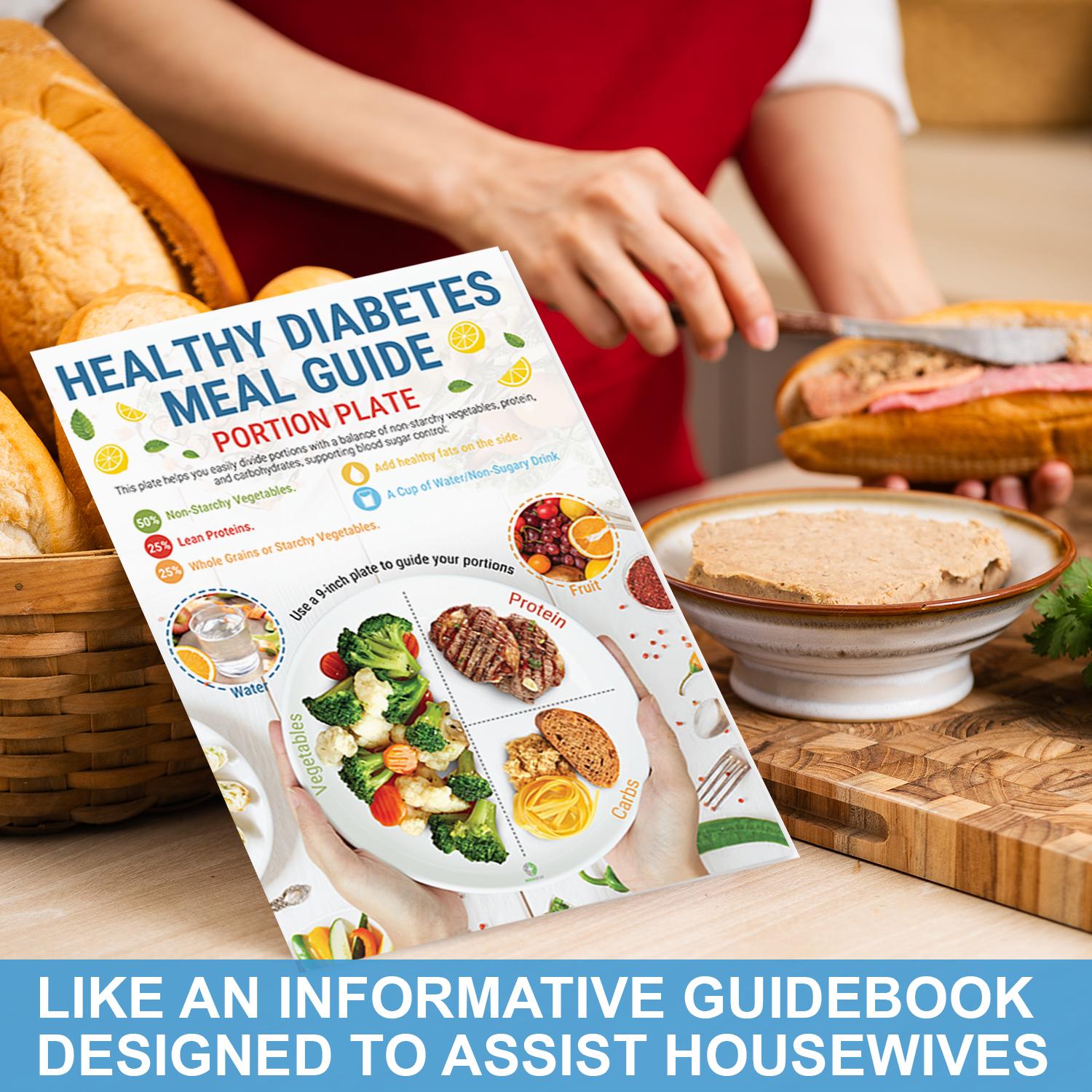 3PCS Diabetes Food Chart Brochures: Meal Planner & Glycemic Index Guide ...