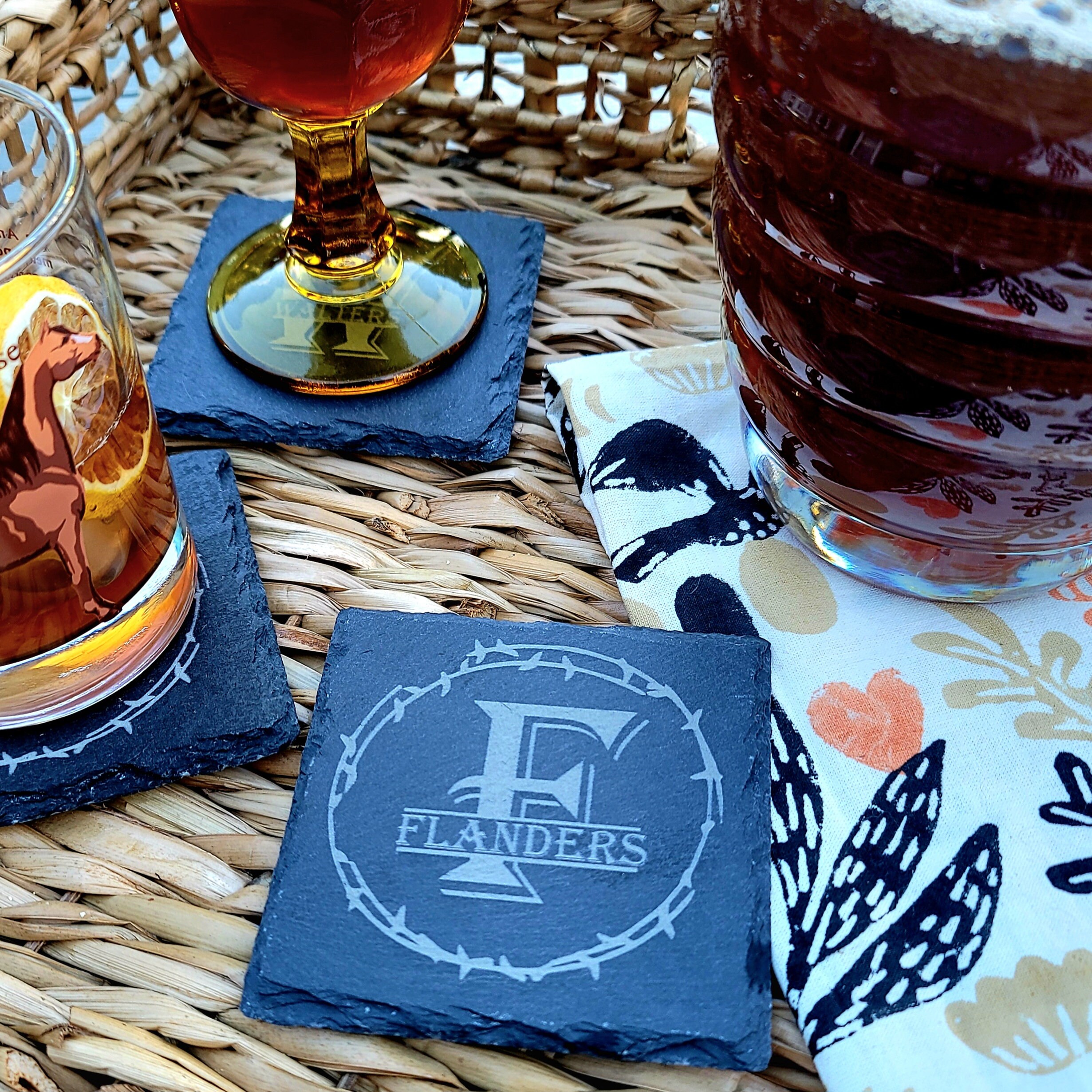 Personalized Stone Coasters, Custom Slate Coaster Sets, Personalized ...