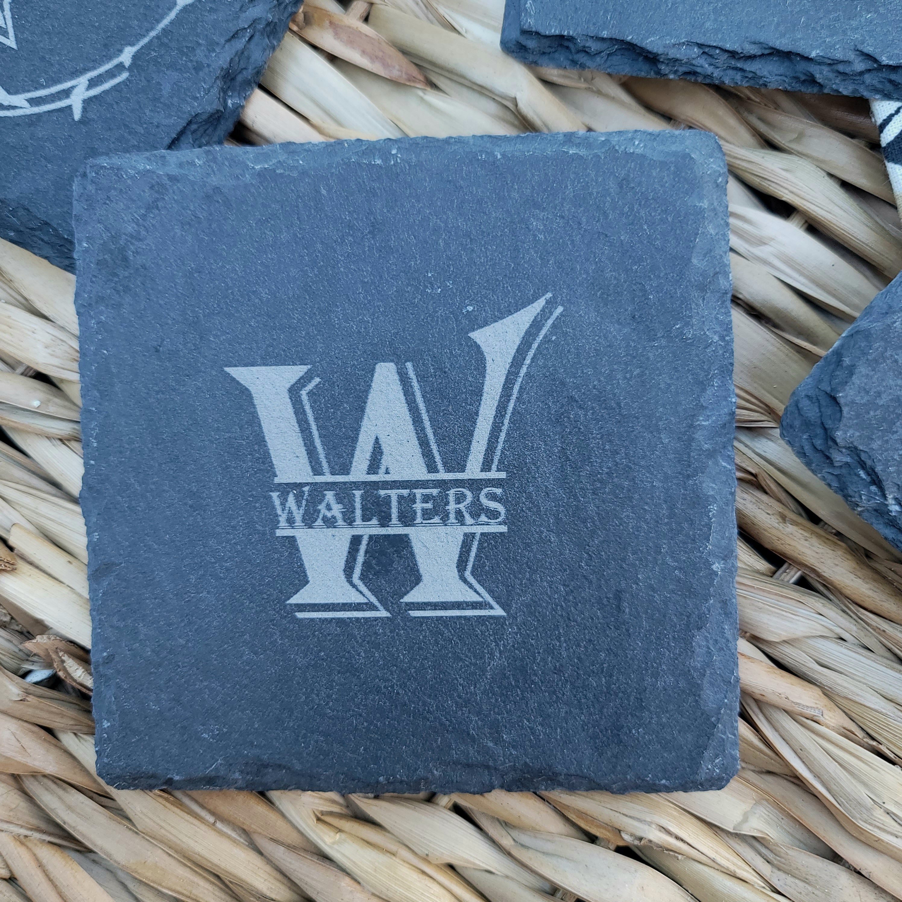 Personalized Stone Coasters, Custom Slate Coaster Sets, Personalized ...