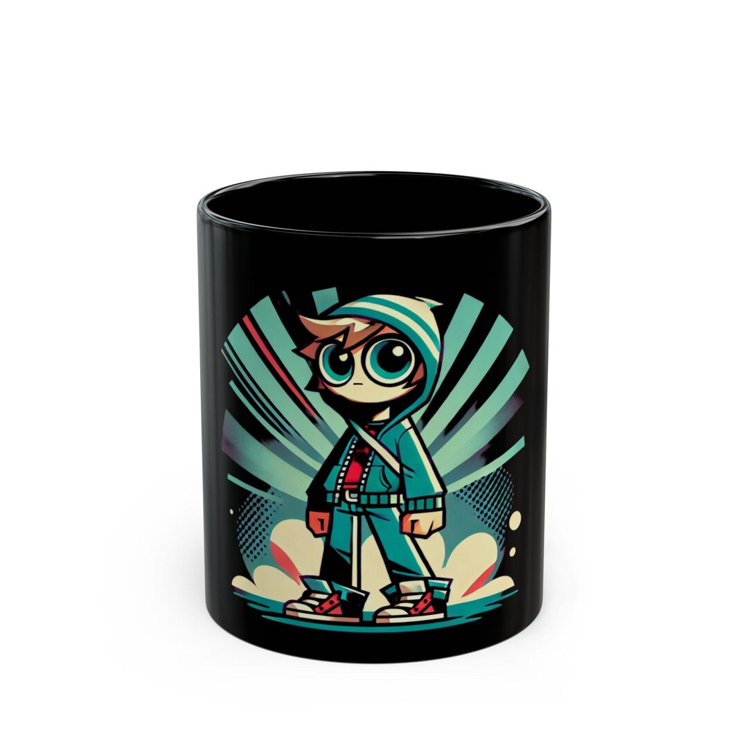 Mug, Fun Animated Kid Logo Coffee Cup, Children's Drinkware, Unique ...