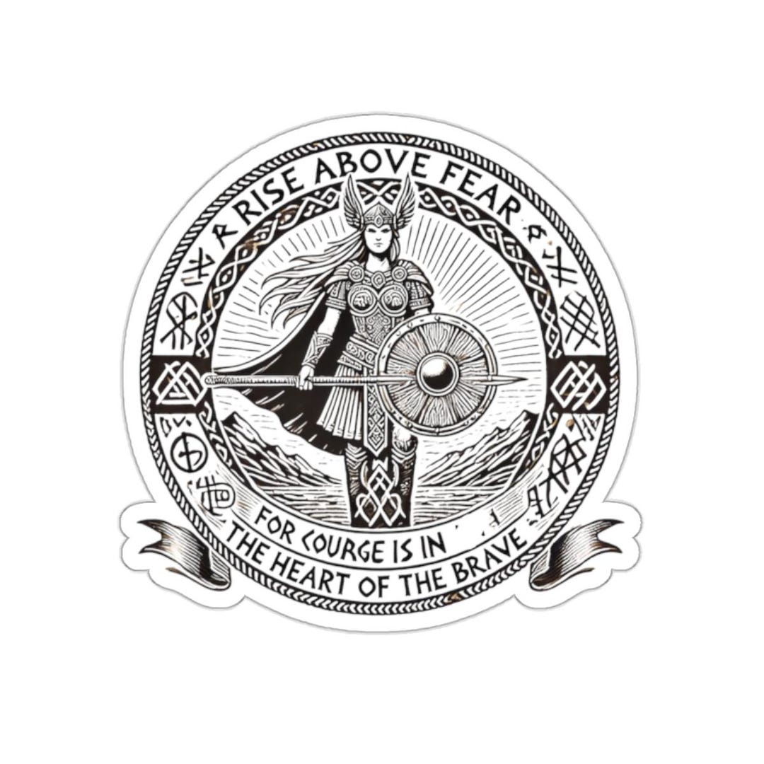 Valkyrie Sticker - Motivational Norse Mythology Decal - Etsy