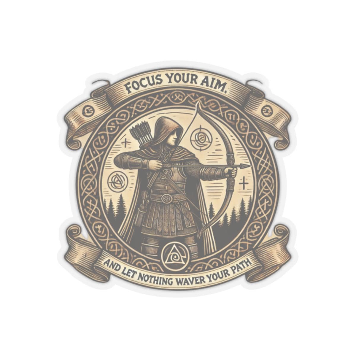 Archer Kiss-cut Stickers, Motivational Phrase, Unique Laptop Decal ...