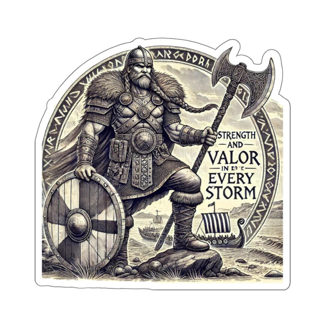 Viking Kiss-cut Stickers, Norse Warrior Vinyl Decals, Scandinavian ...