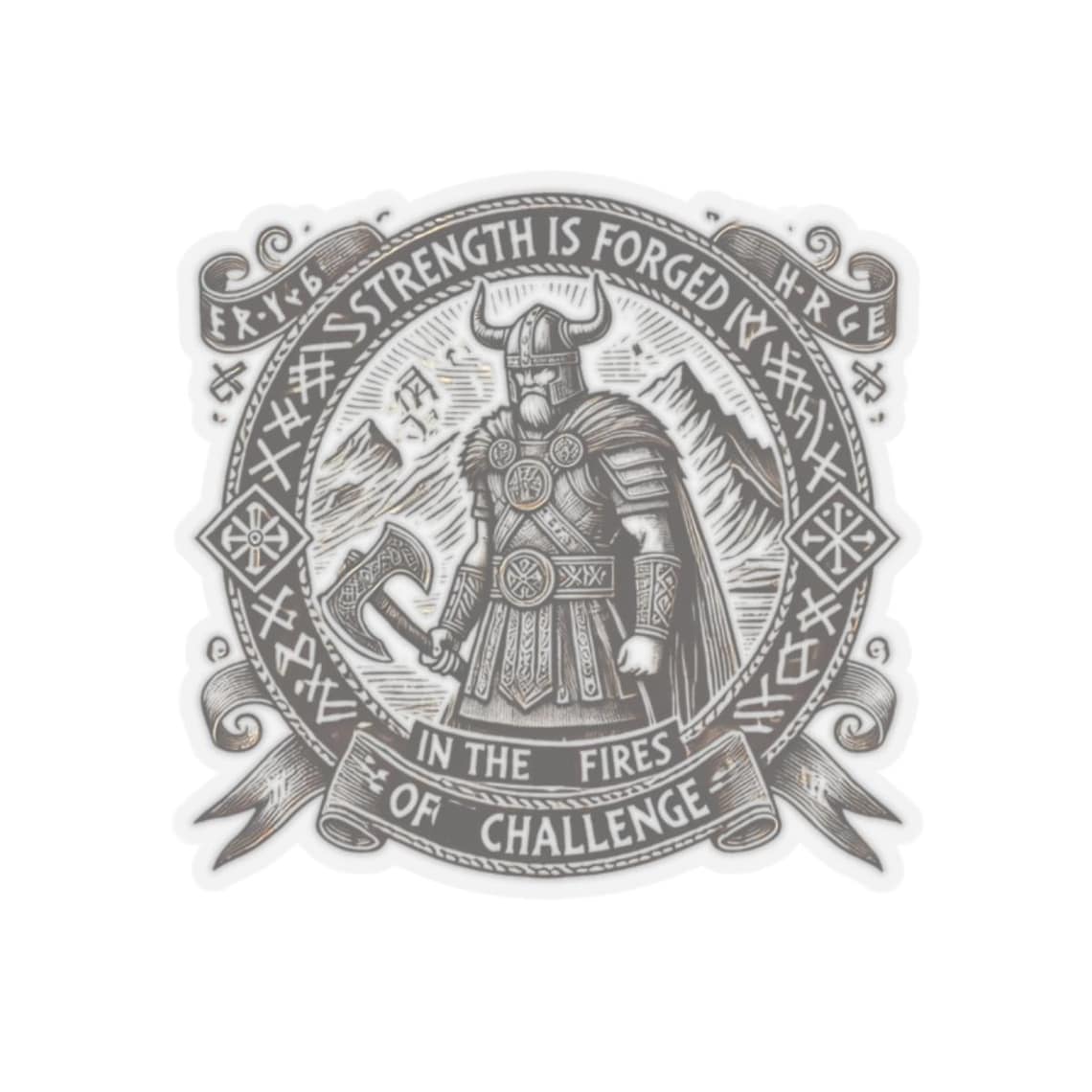 Viking Motivational Stickers, Norse Warrior Decals, Inspirational ...