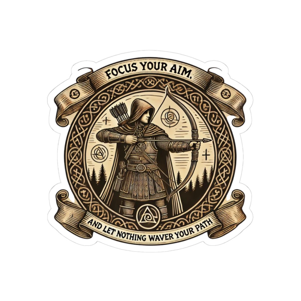 Archer Kiss-cut Stickers, Motivational Phrase, Unique Laptop Decal ...