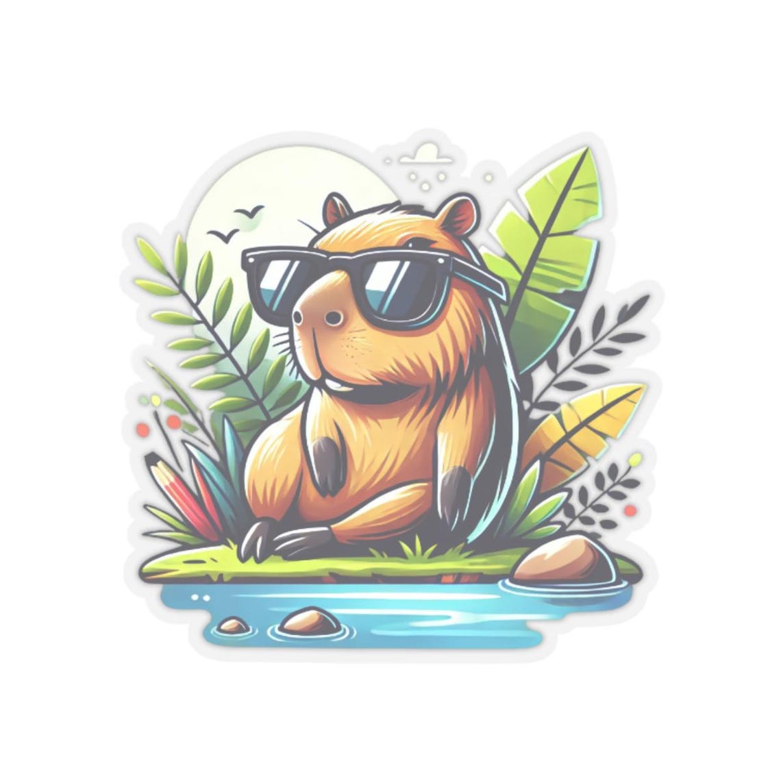 Cute Capybara Stickers, Fun Laptop Decals, Planner Sticker Set - Etsy