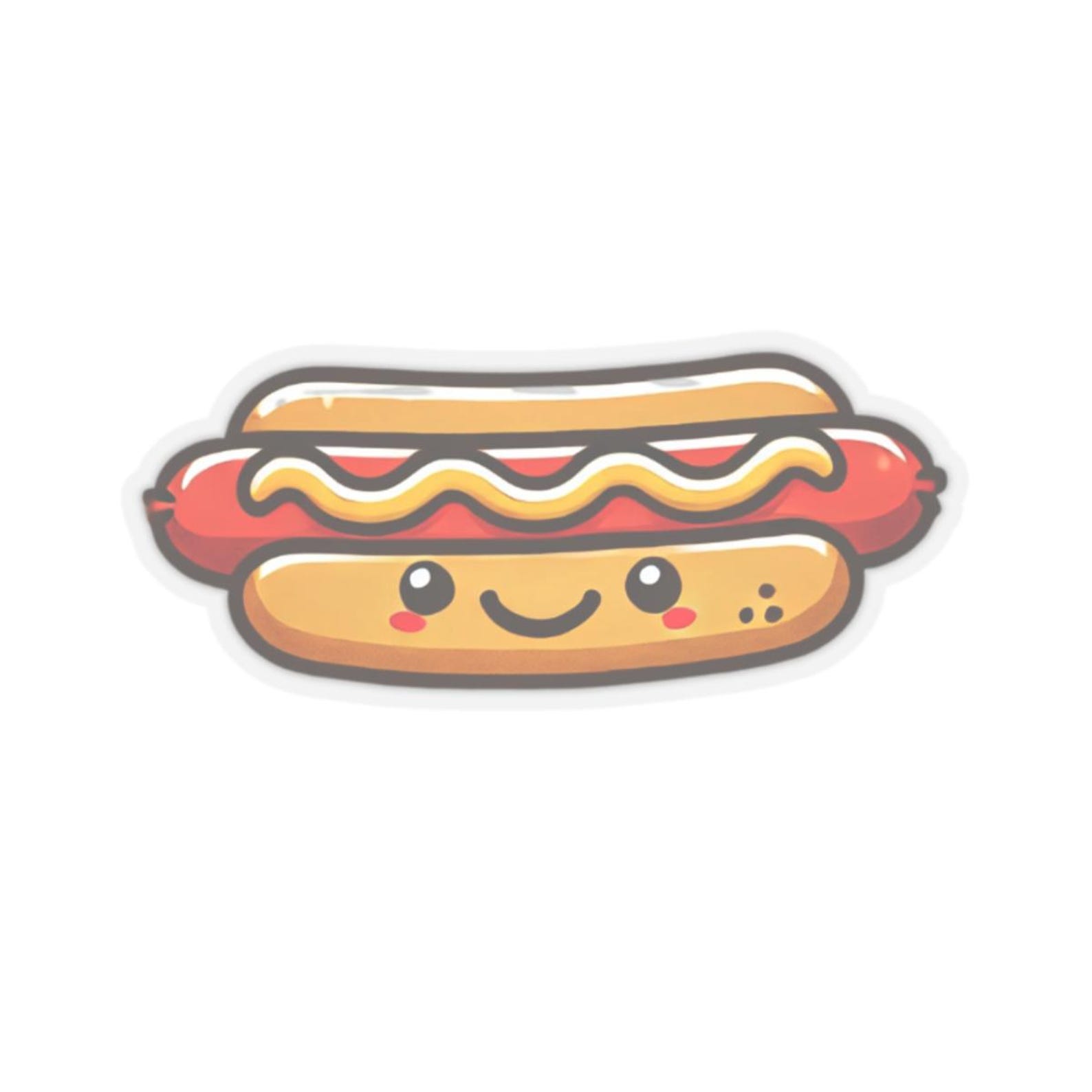 Cute Hot Dog Vinyl Sticker, Laptop Decal, Planner, Scrapbook - Etsy