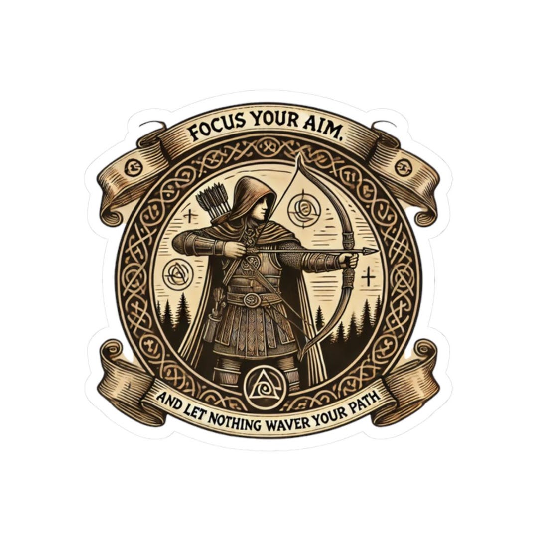 Archer Kiss-cut Stickers, Motivational Phrase, Unique Laptop Decal ...