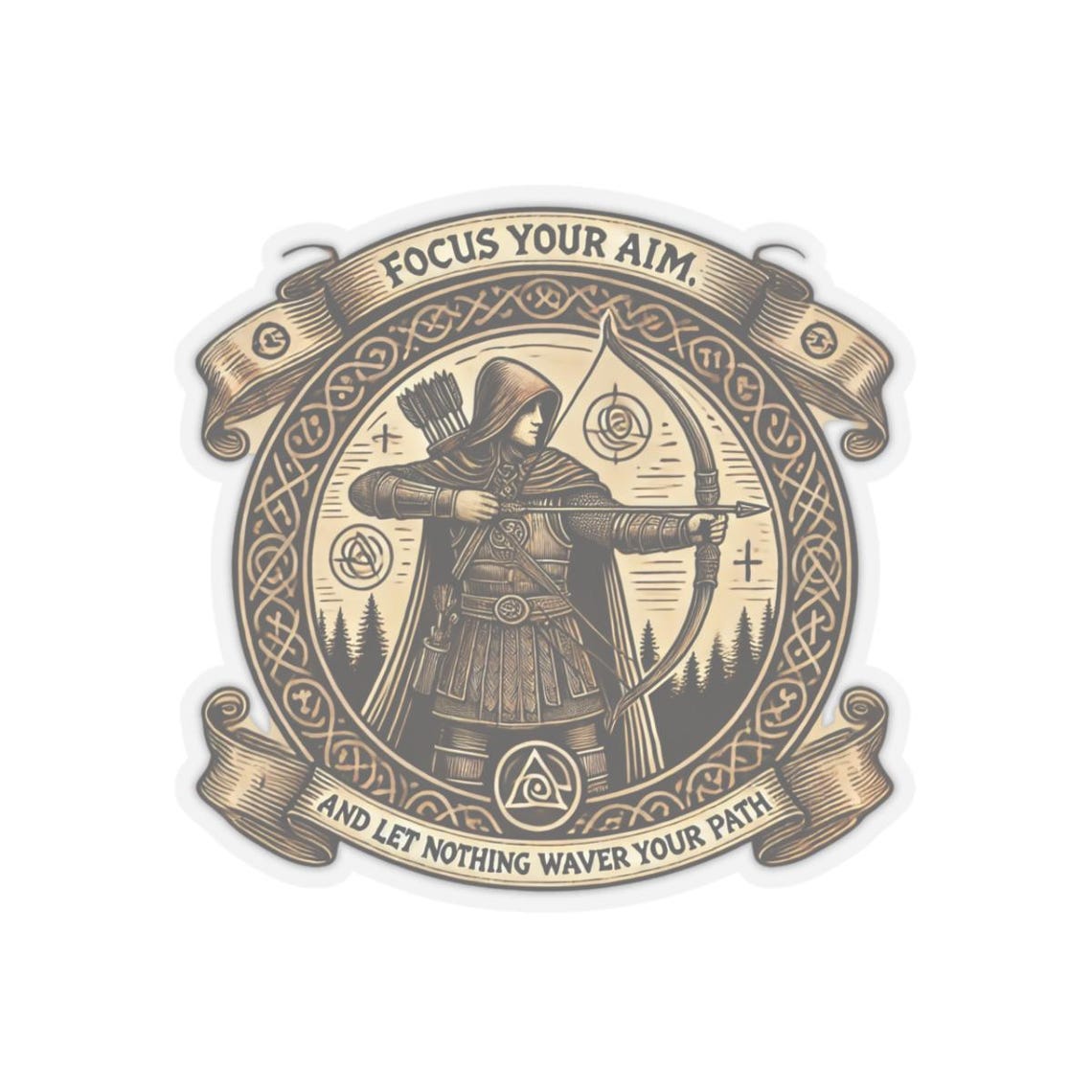 Archer Kiss-cut Stickers, Motivational Phrase, Unique Laptop Decal ...