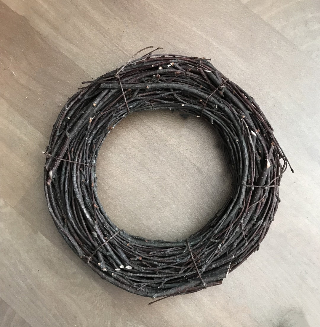 12 Hand Crafted Grapevine Wreath 12 Inch Wood Vine Branch Wreath Form ...