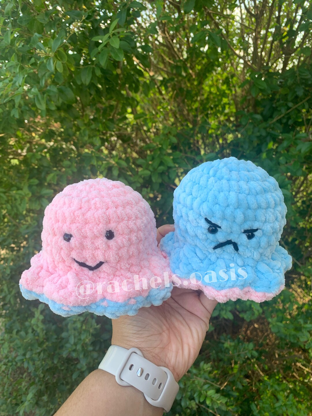 Reversible Octo Plush Crochet Plushie Amigurumi Stuffie - Etsy