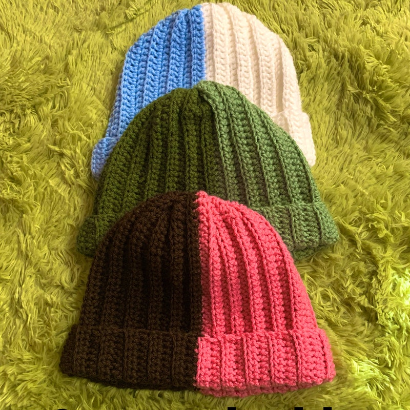 Custom Beanie Two Tone - Etsy