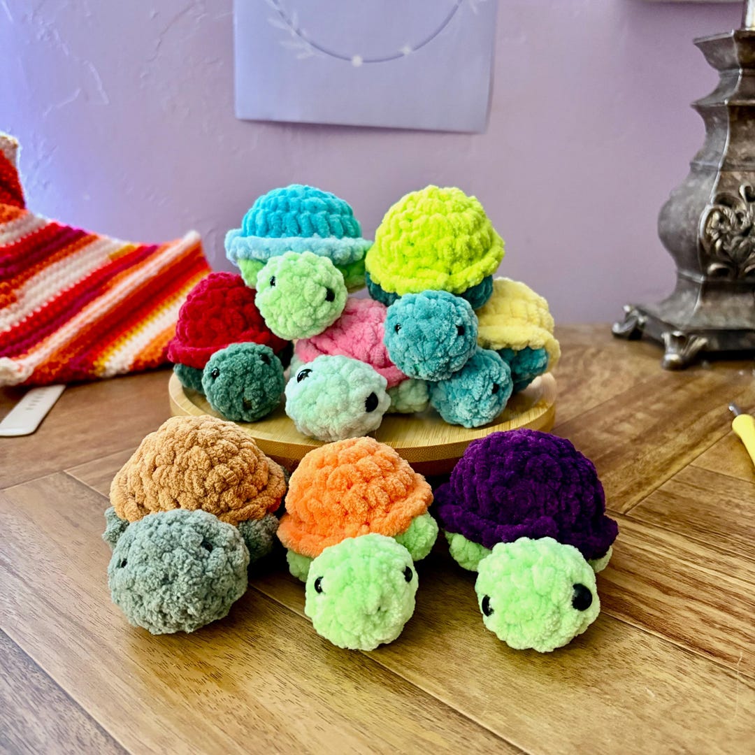 MYSTERY Turtle Crochet Plushie - Etsy