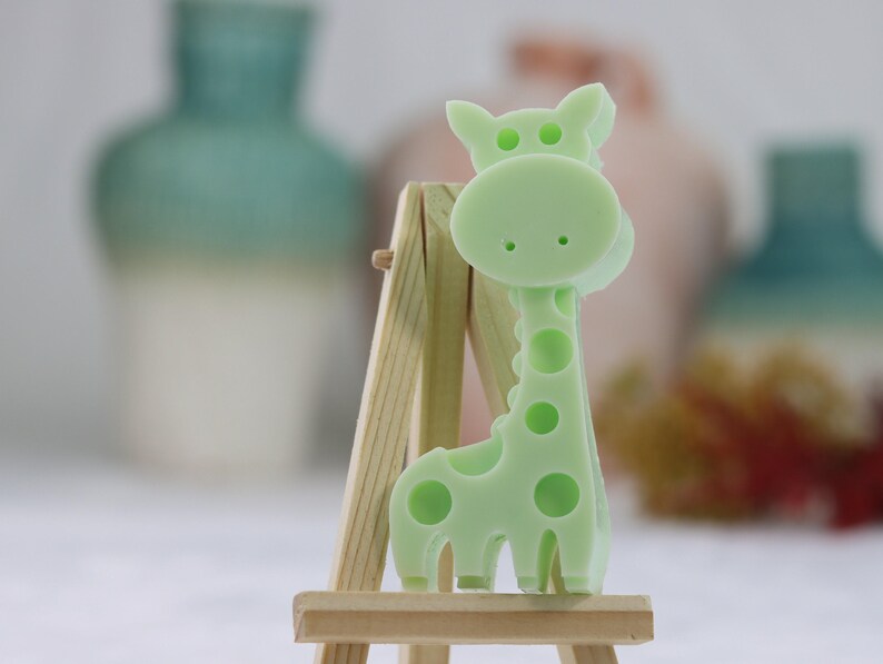 Personalized Giraffe Soap Favors - Baby Shower Decorations, Custom Tag ...