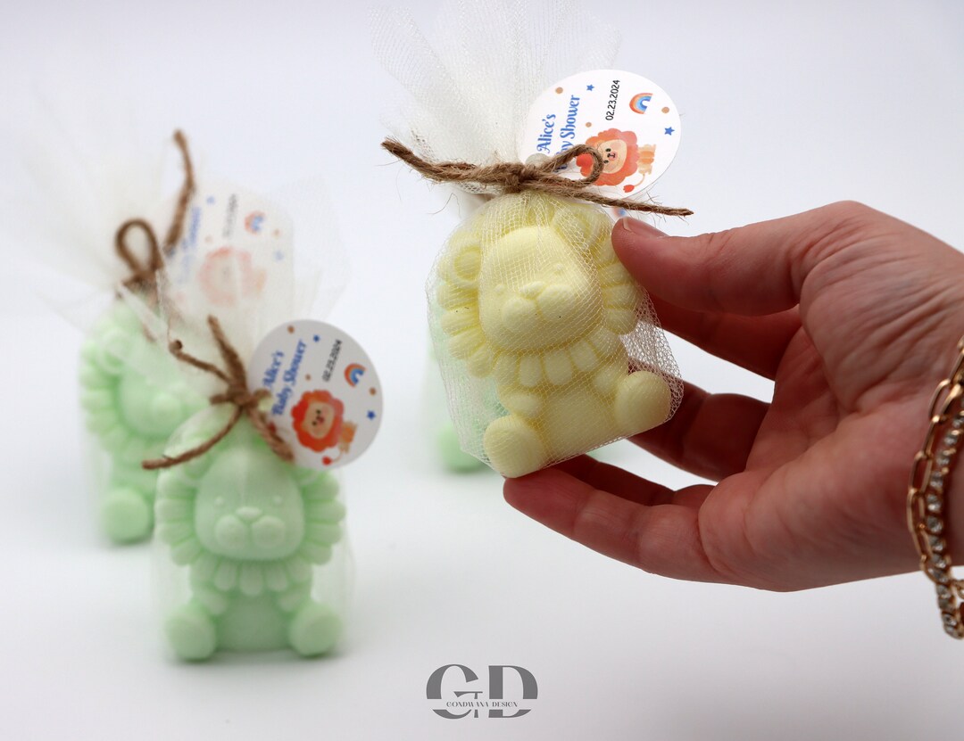 Lion Soap Favors Lion Safari Baby Shower Gifts Animal Baby Shower ...