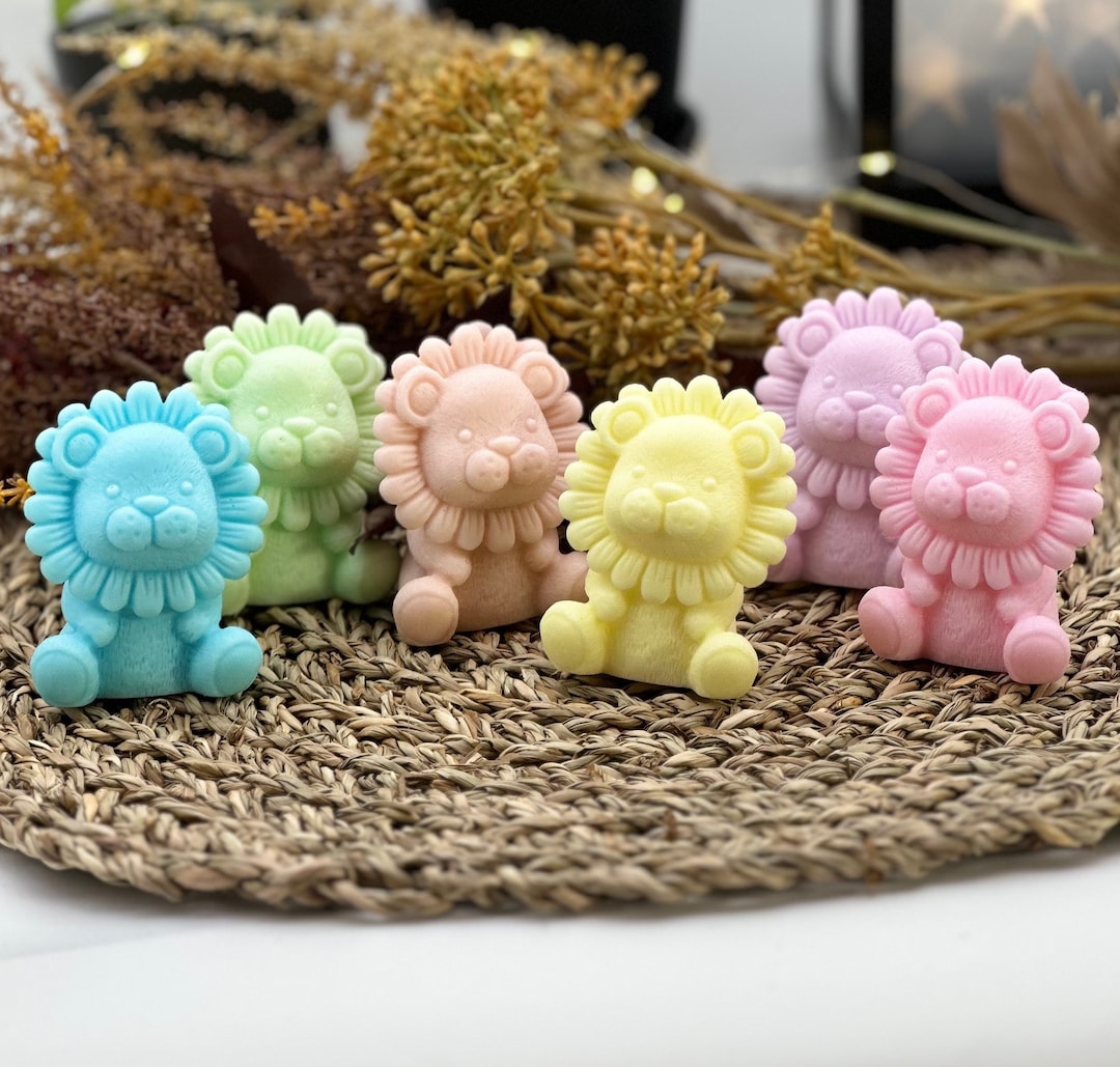 Lion Soap Favors | Lion Safari Baby Shower Gifts | Animal Baby Shower ...