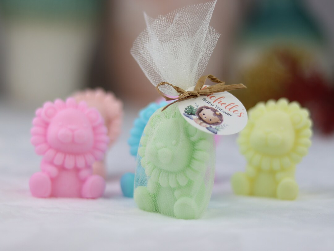 Lion Soap Favors Lion Safari Baby Shower Gifts Animal Baby Shower ...