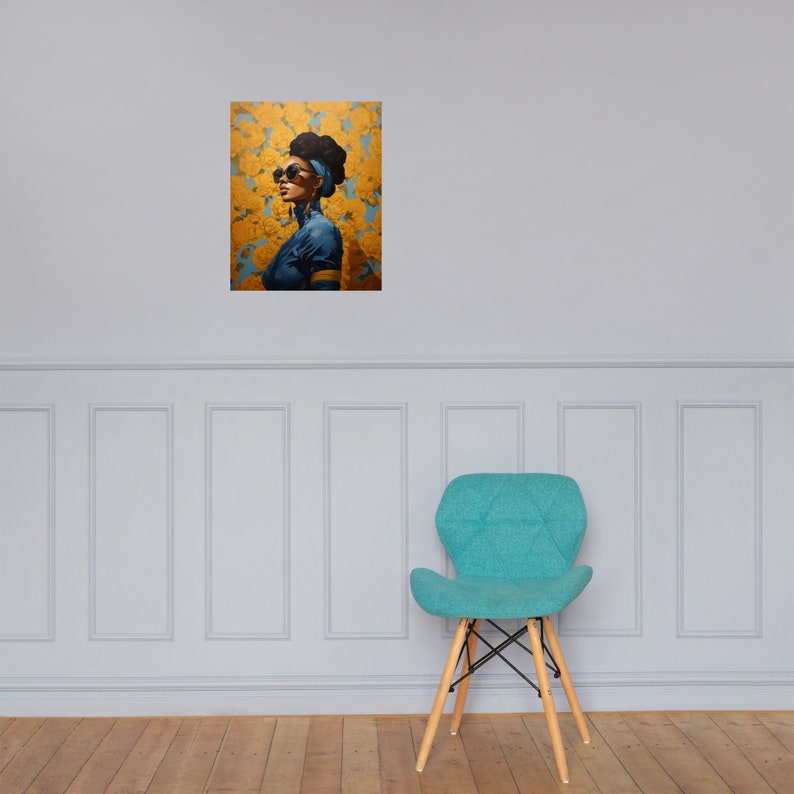 Black Woman Pop Art Wall Decor - Poster Print - Etsy Australia