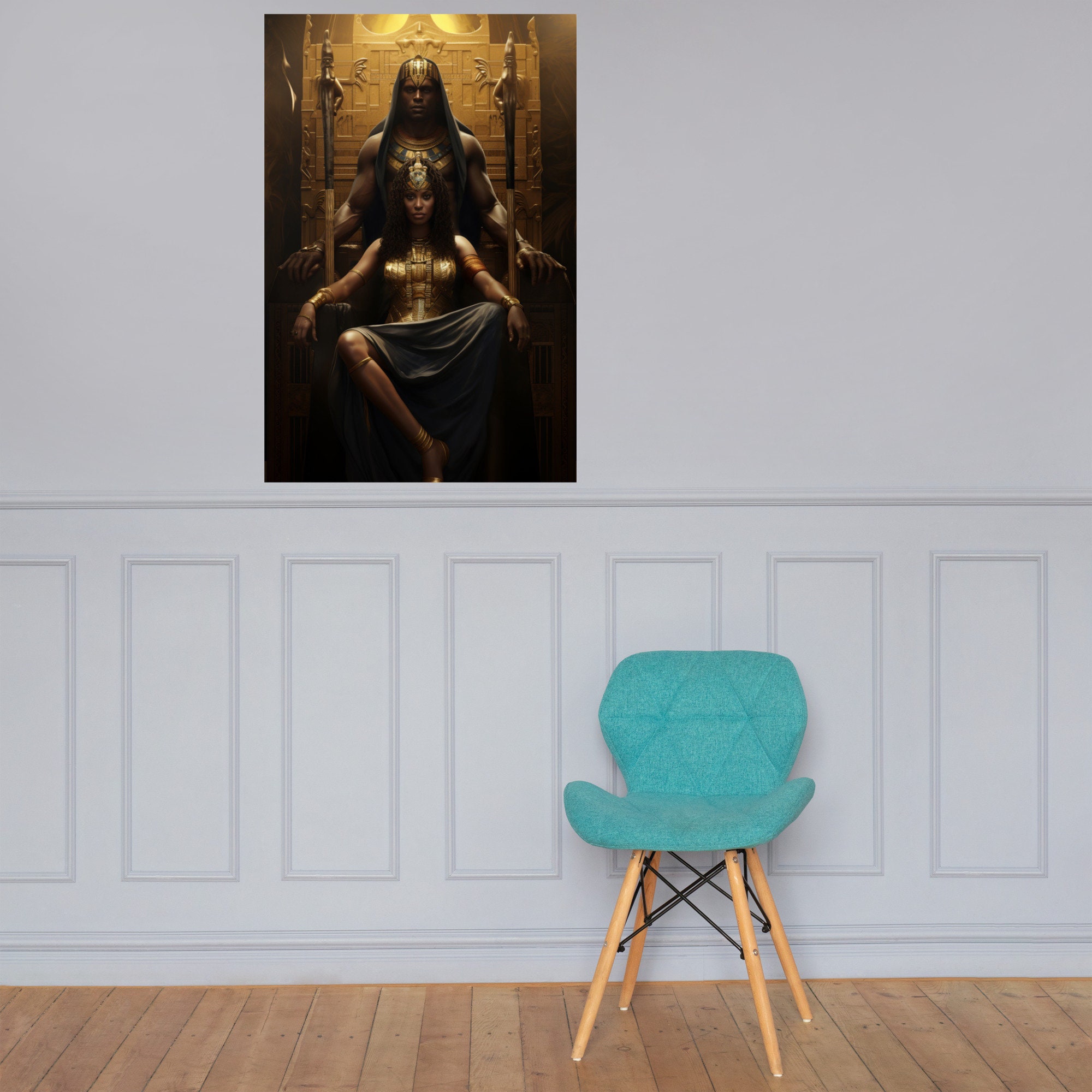 Black King Decor and Queen Decor African Royal Throne Wall Art - Etsy