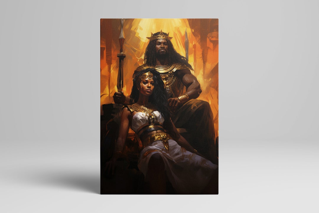 King and Queen Fire Nation - Canvas Print - Etsy