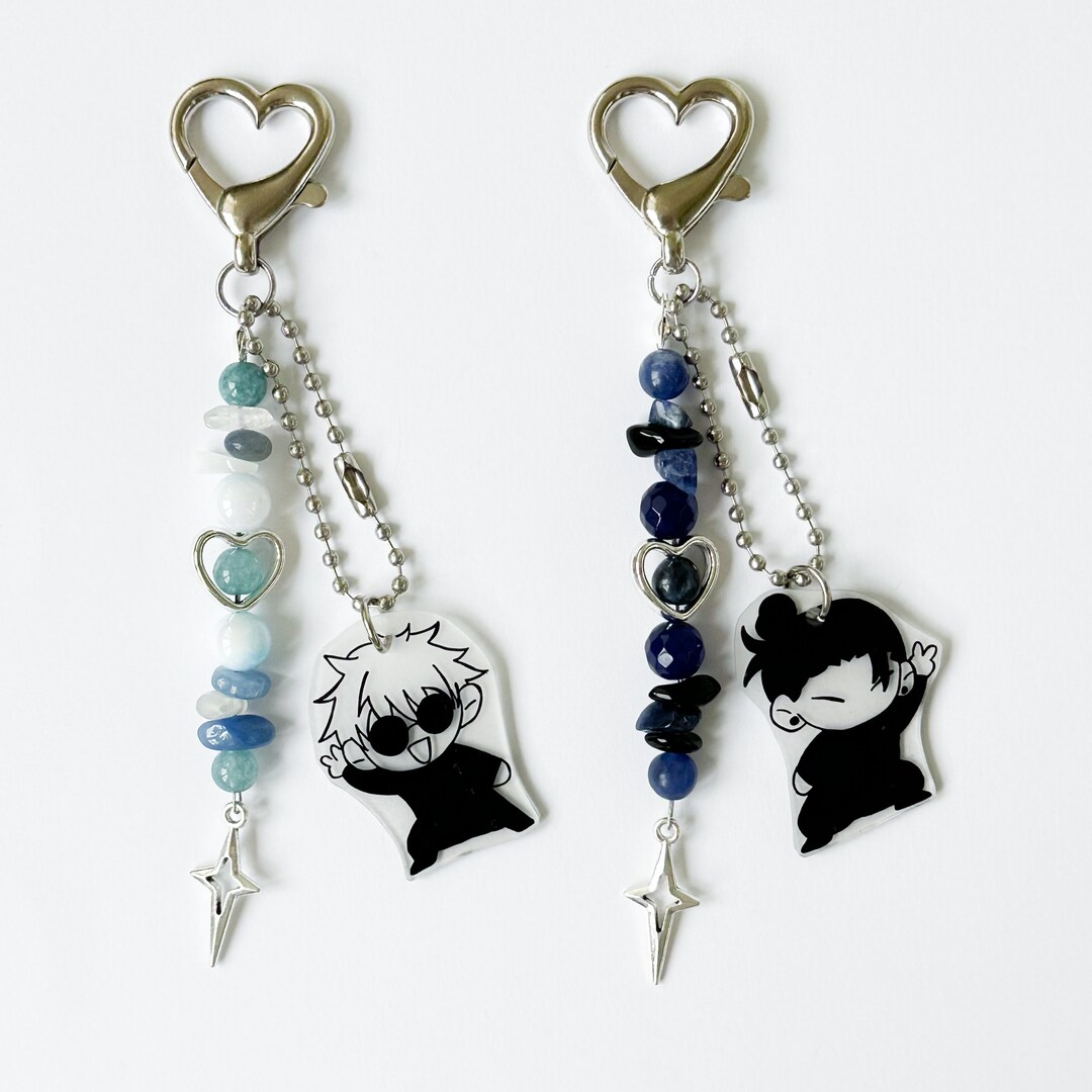 Gojo/geto Beaded Keychains, Anime jujutsu Kaisen - Etsy