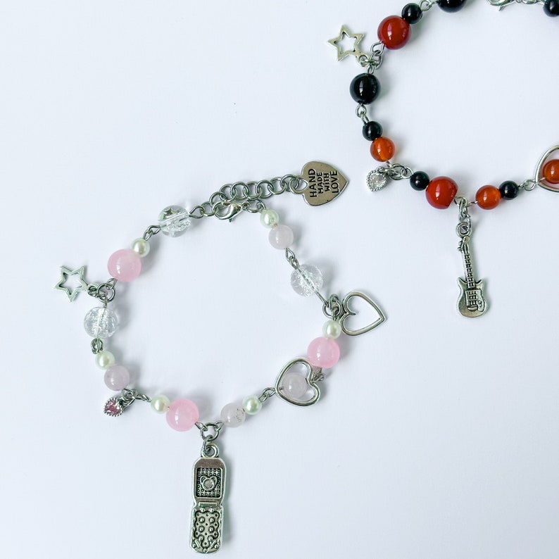 Nana And Hachi Inspired Beaded Matching Bracelets Anime Nana Etsy