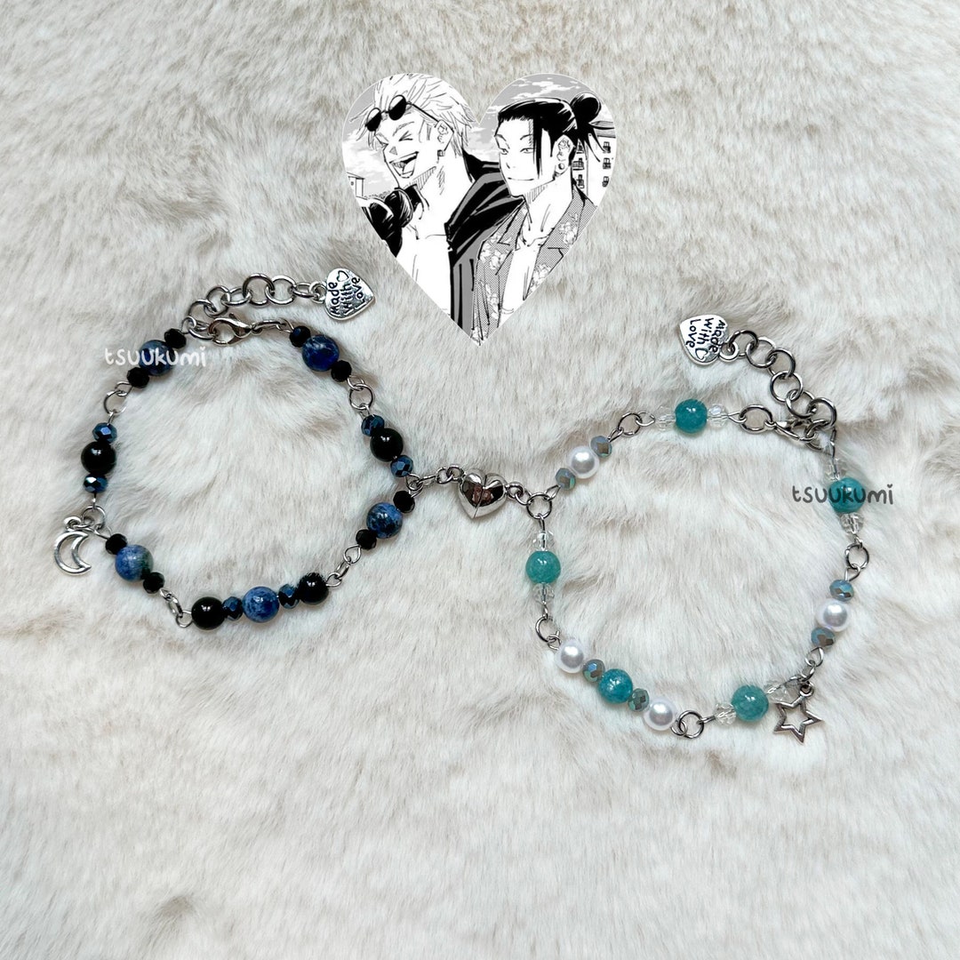 Gojo & Geto Inspired Matching Bracelets, Anime jujutsu Kaisen - Etsy