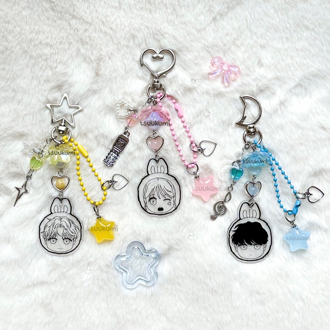 Baek Dohwa/shim Su-ae/go Eunhyeok Beaded Keychains, Webtoon operation ...