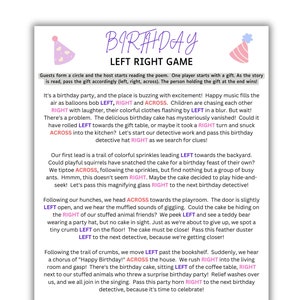 Left Right Game Birthday, Pass the Prize Game Birthday, Pass the Gift ...
