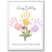 First Day of Spring Flower Handprint Art Crafts, Flowerpot Handprint ...