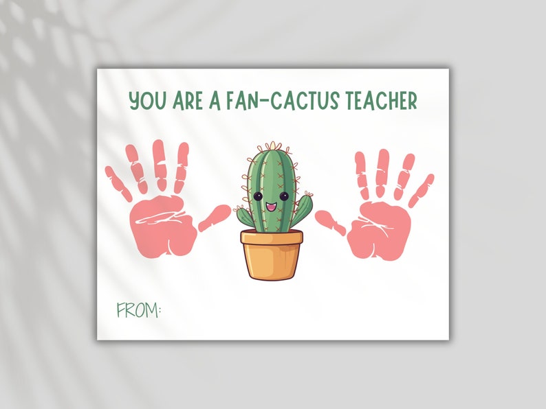 Teacher Appreciation Handprint, Primary Teacher Gift, End of School ...