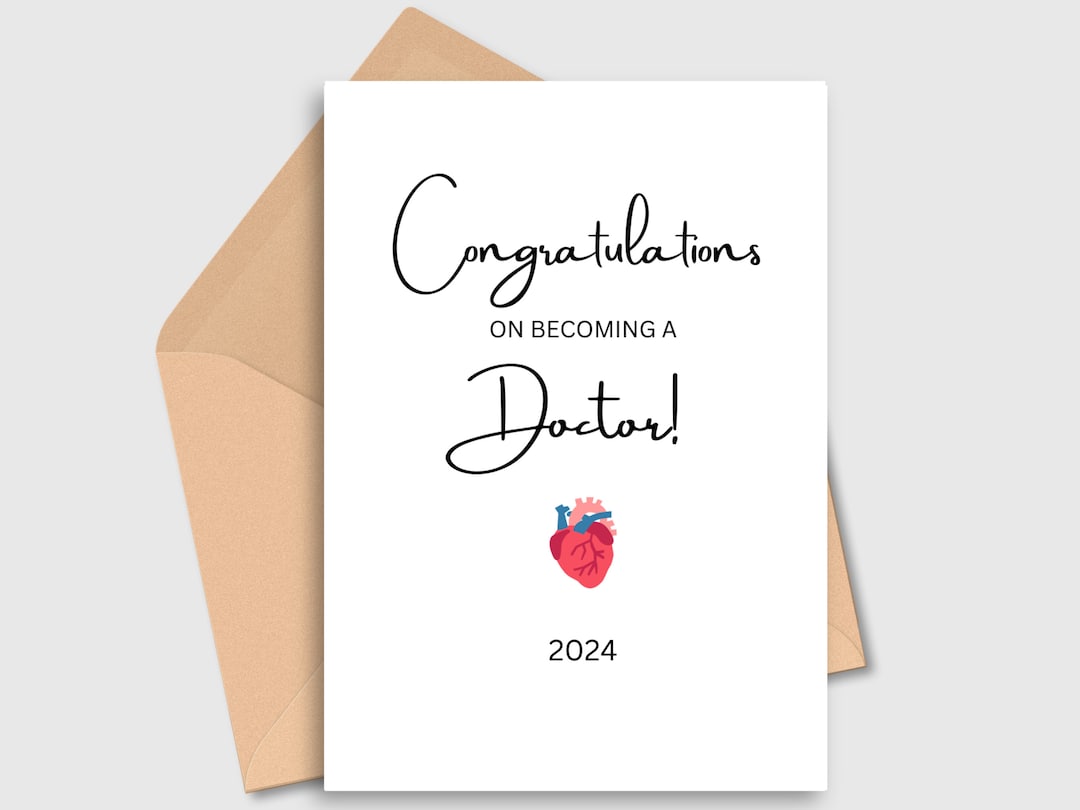 Medical School Graduation Card, Doctor Graduation Card 2024, Medical ...