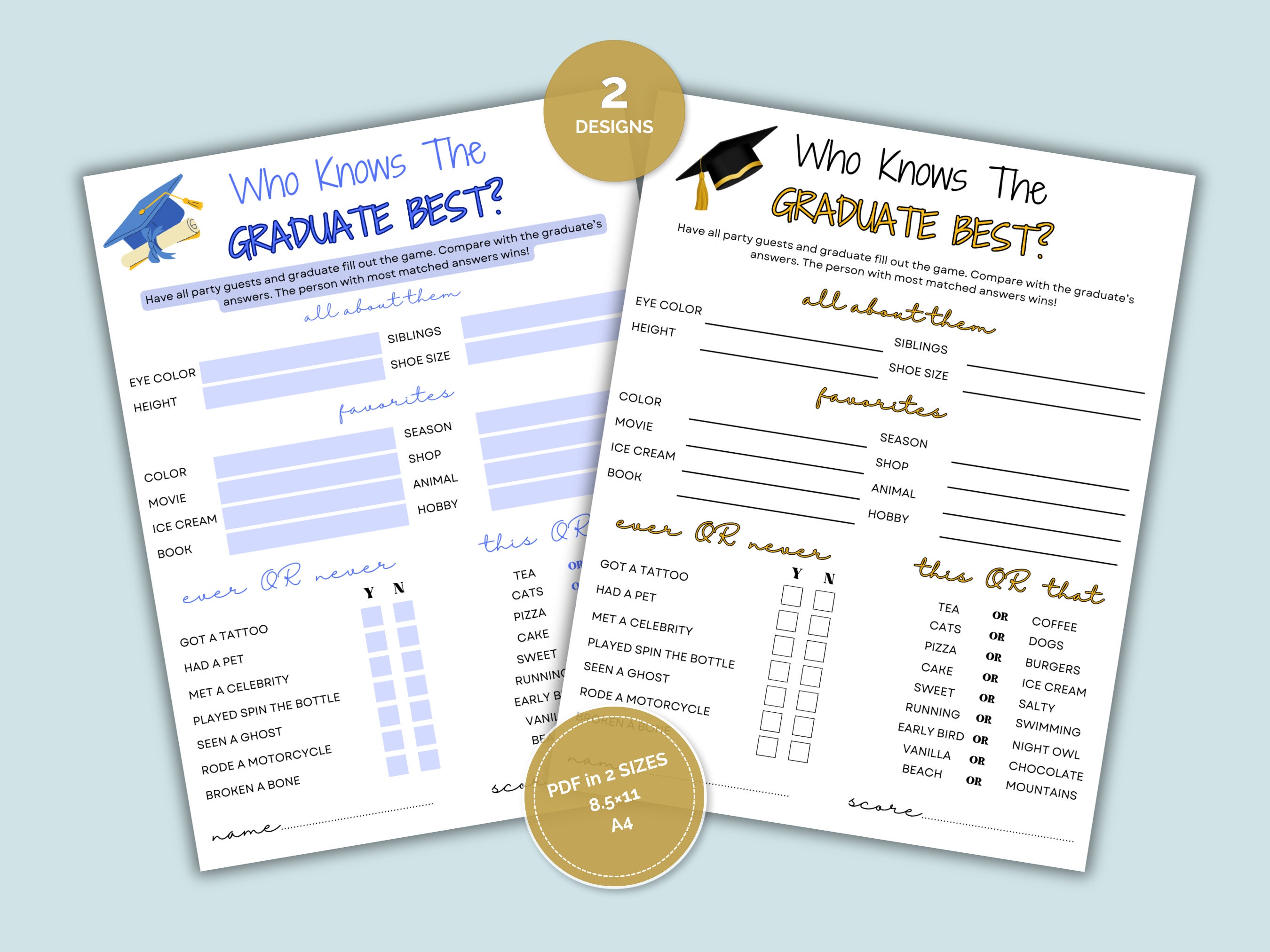 How Well Do You Know the Graduate, Who Knows the Graduate Best, Who ...