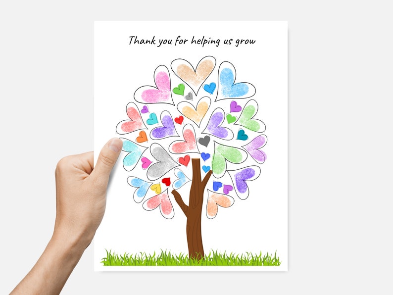 Thumbprint Tree, Fingerprint Art Crafts, Fingerprint Tree, Teacher ...