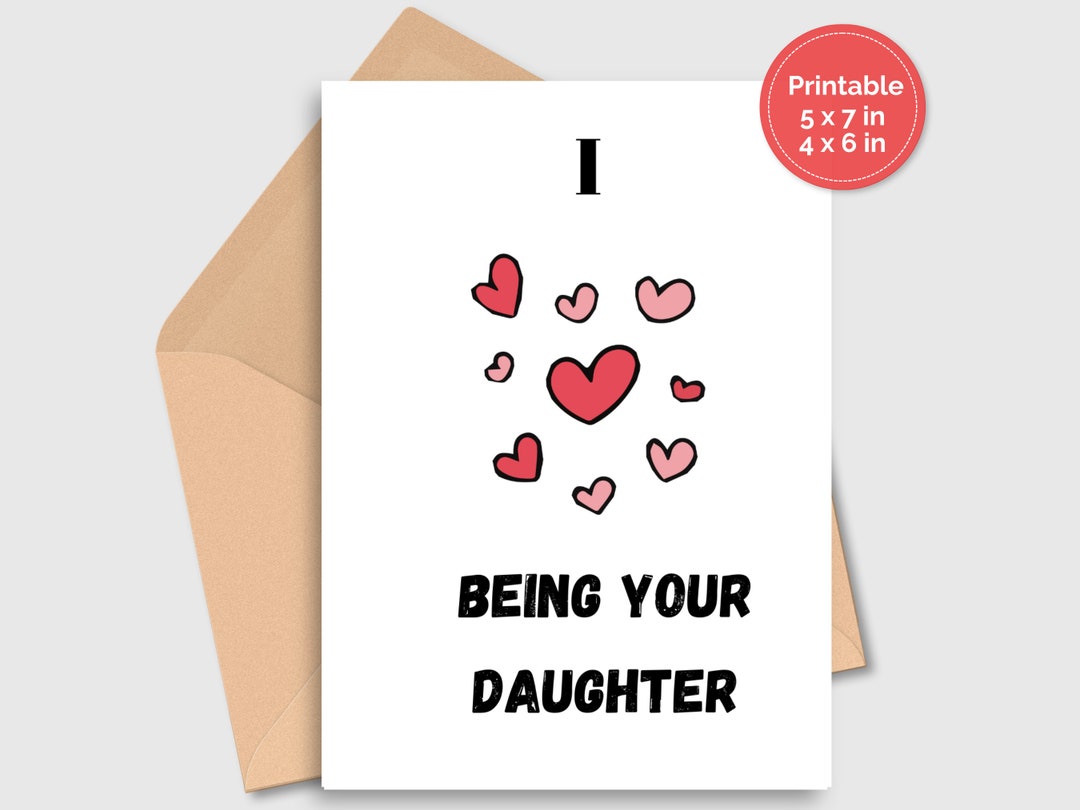 Valentines Day Mother Daughter Card | Mothers Day Card From Daughter ...