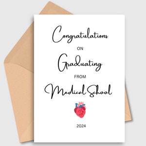 Medical School Graduation Card - Etsy