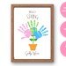 First Day of Spring Flower Handprint Art Crafts, Flowerpot Handprint ...