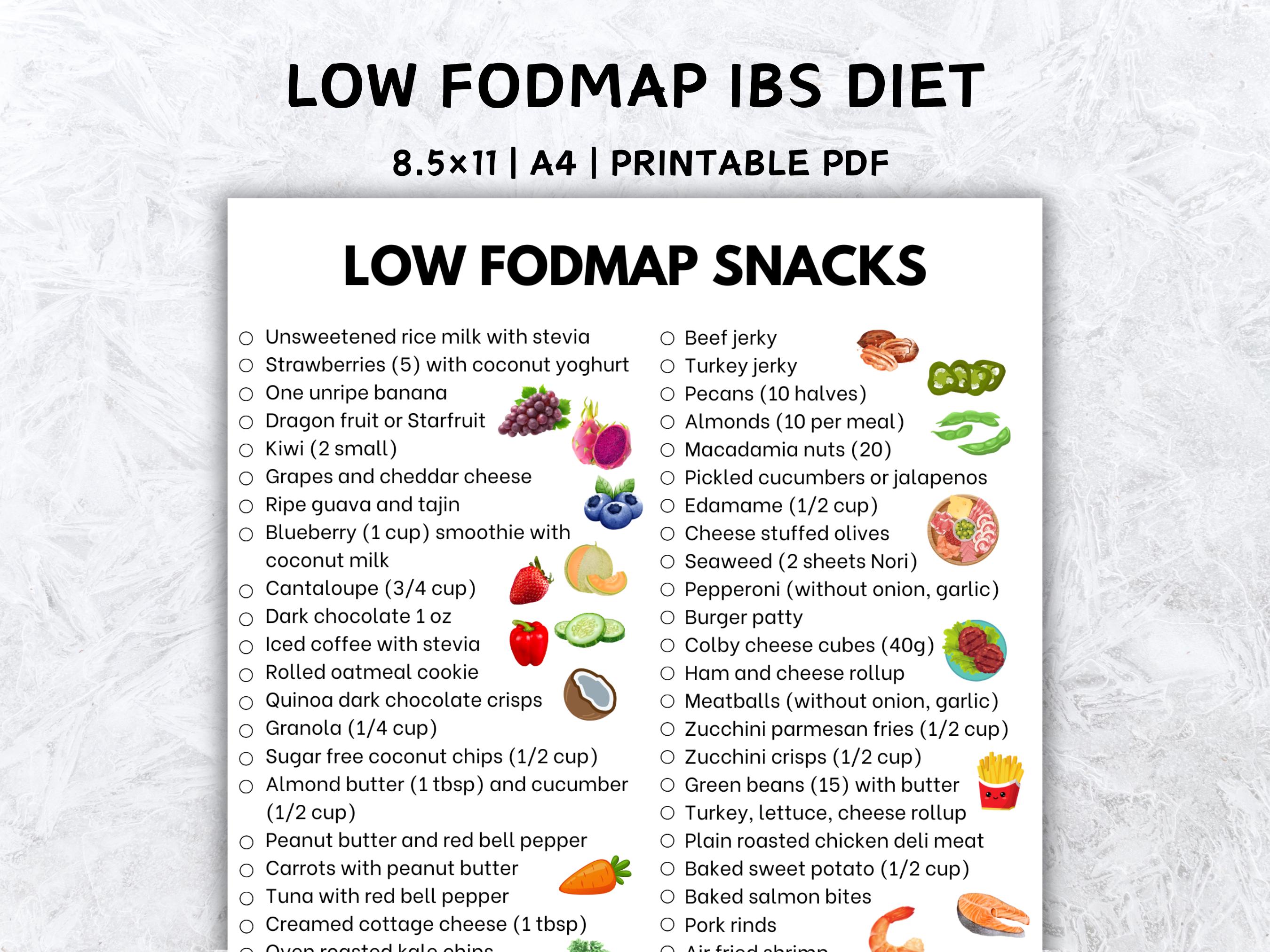 Low FODMAP Snacks Ideas List, Food List, Meal Ideas: IBS Snacks, Diet ...