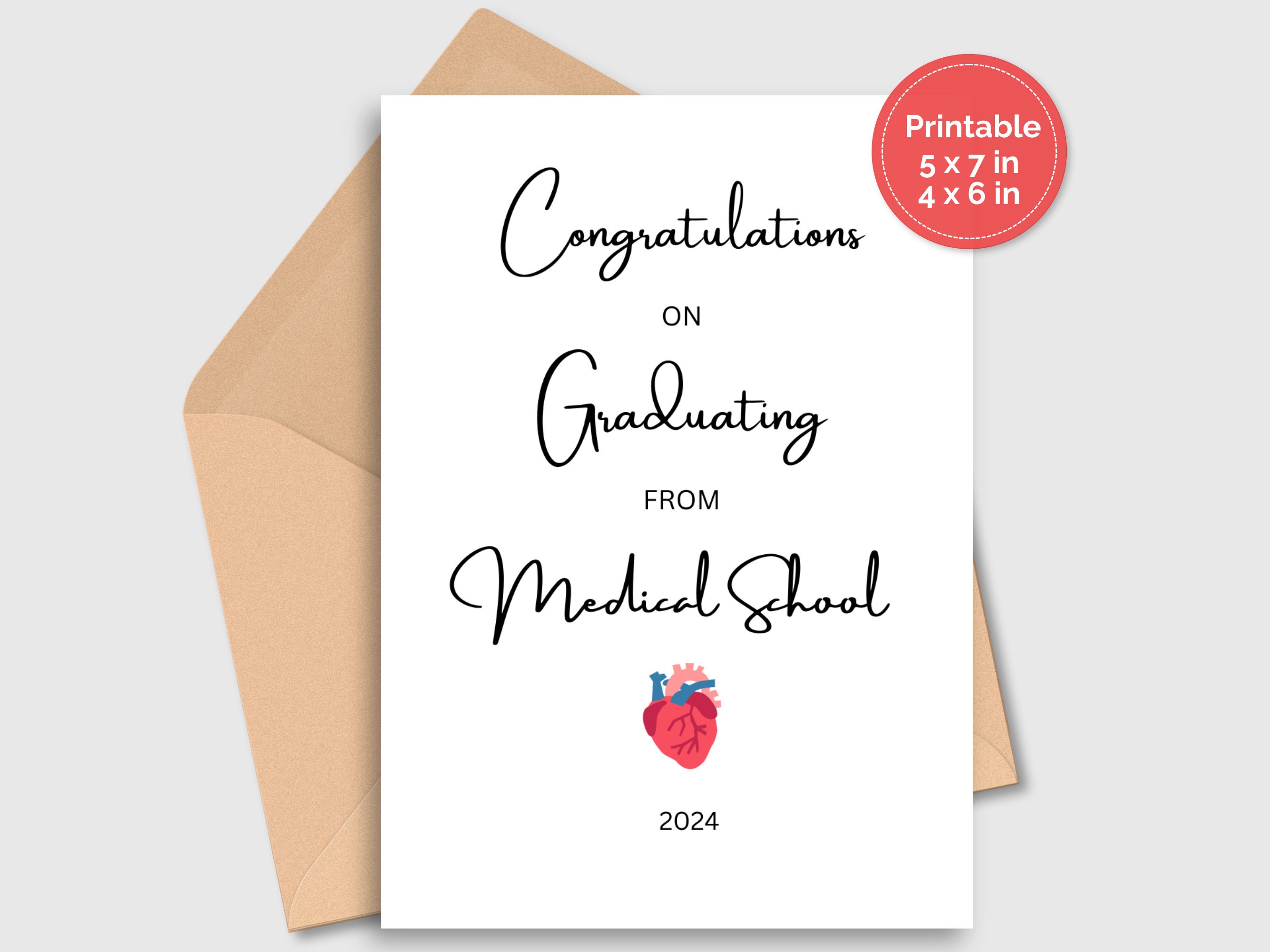 Medical School Graduation 2024 Card, Doctor Graduation Card, Medical ...