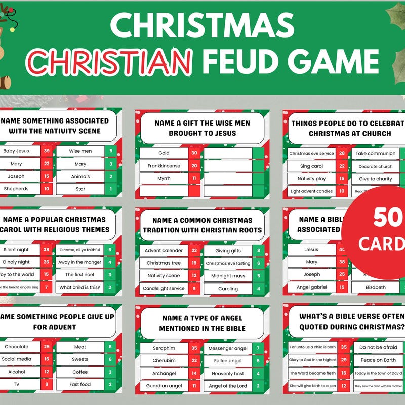 Christian Christmas Games - Etsy