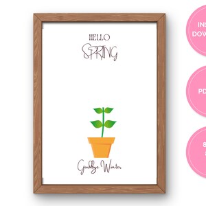 First Day of Spring Flower Handprint Art Crafts, Flowerpot Handprint ...