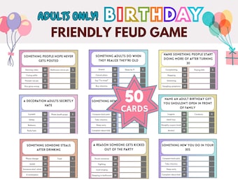 Birthday Friendly Feud Game | Birthday Family Feud-style Game ...