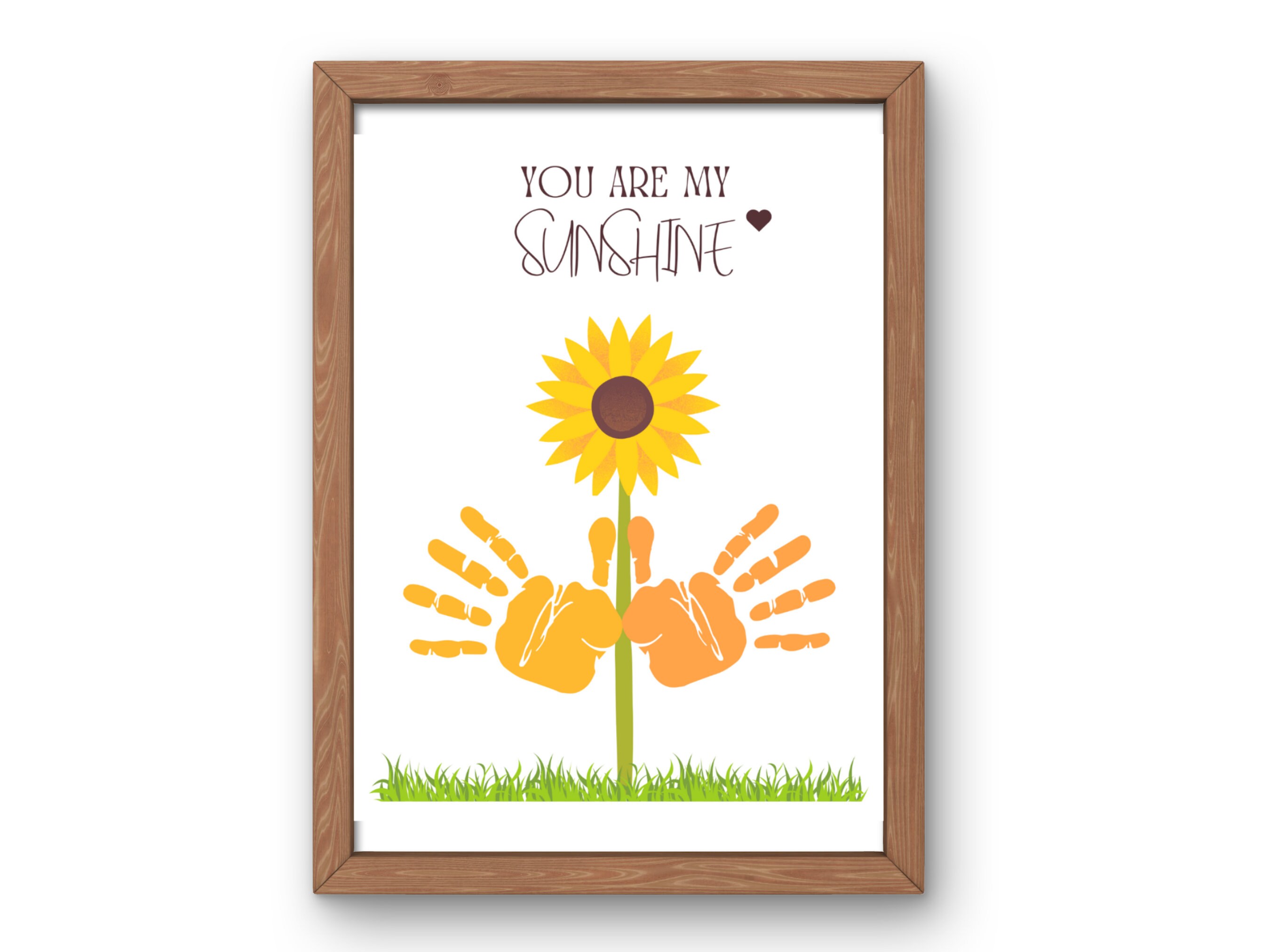Handprint Sign for Summer, You Are My Sunshine Handprint Craft, Father ...