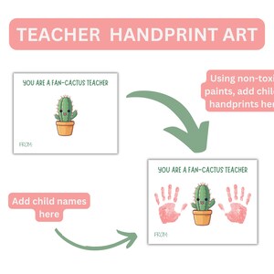 Teacher Appreciation Handprint Primary Teacher Gift, End of School Year ...