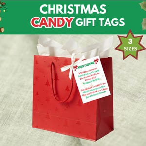 Candy Poem Christmas Gift Tags Christian Rhyme Sweet Treat Christmas ...