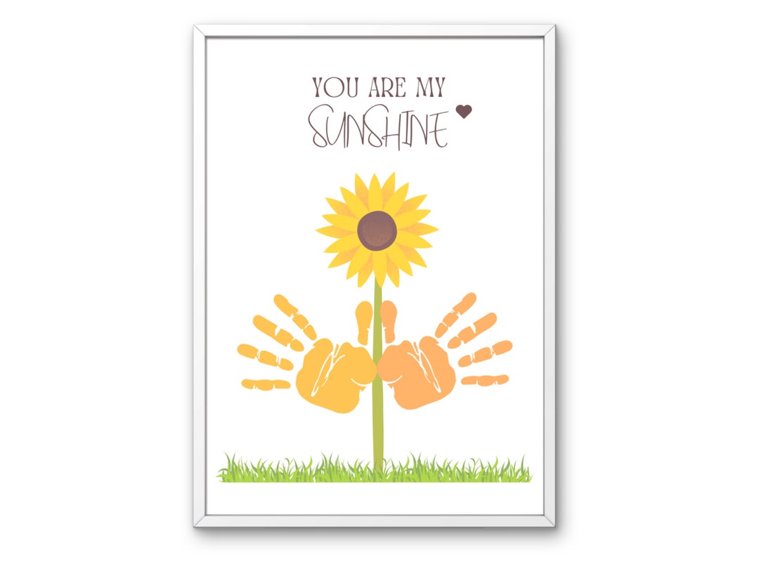 Handprint Sign for Summer Baby Toddler DIY Craft Gift, You Are My ...