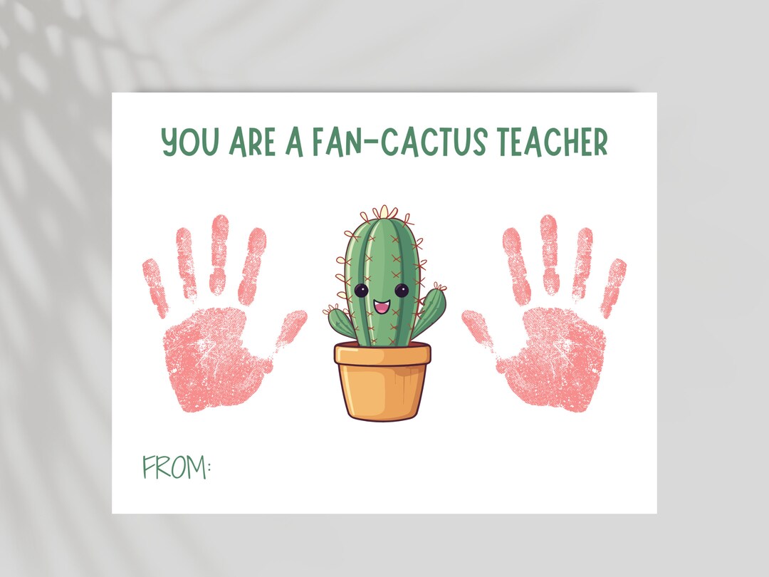 Teacher Appreciation Handprint Primary Teacher Gift, End of School Year ...