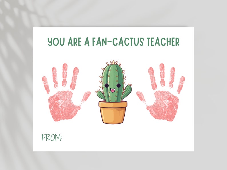 Teacher Appreciation Handprint Primary Teacher Gift, End of School Year ...