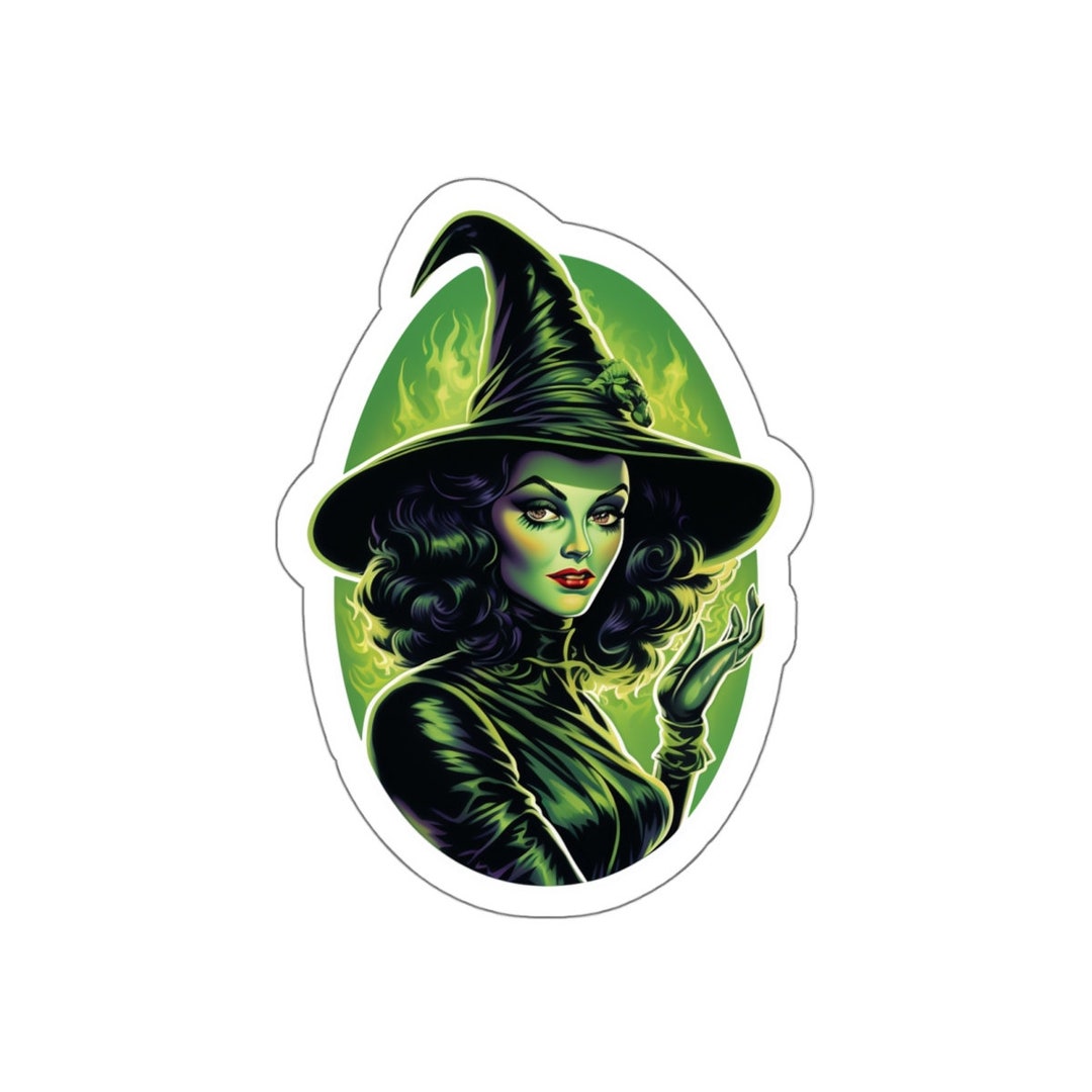 Vintage Witch | STORM LATEX Spooky Sticker - Etsy