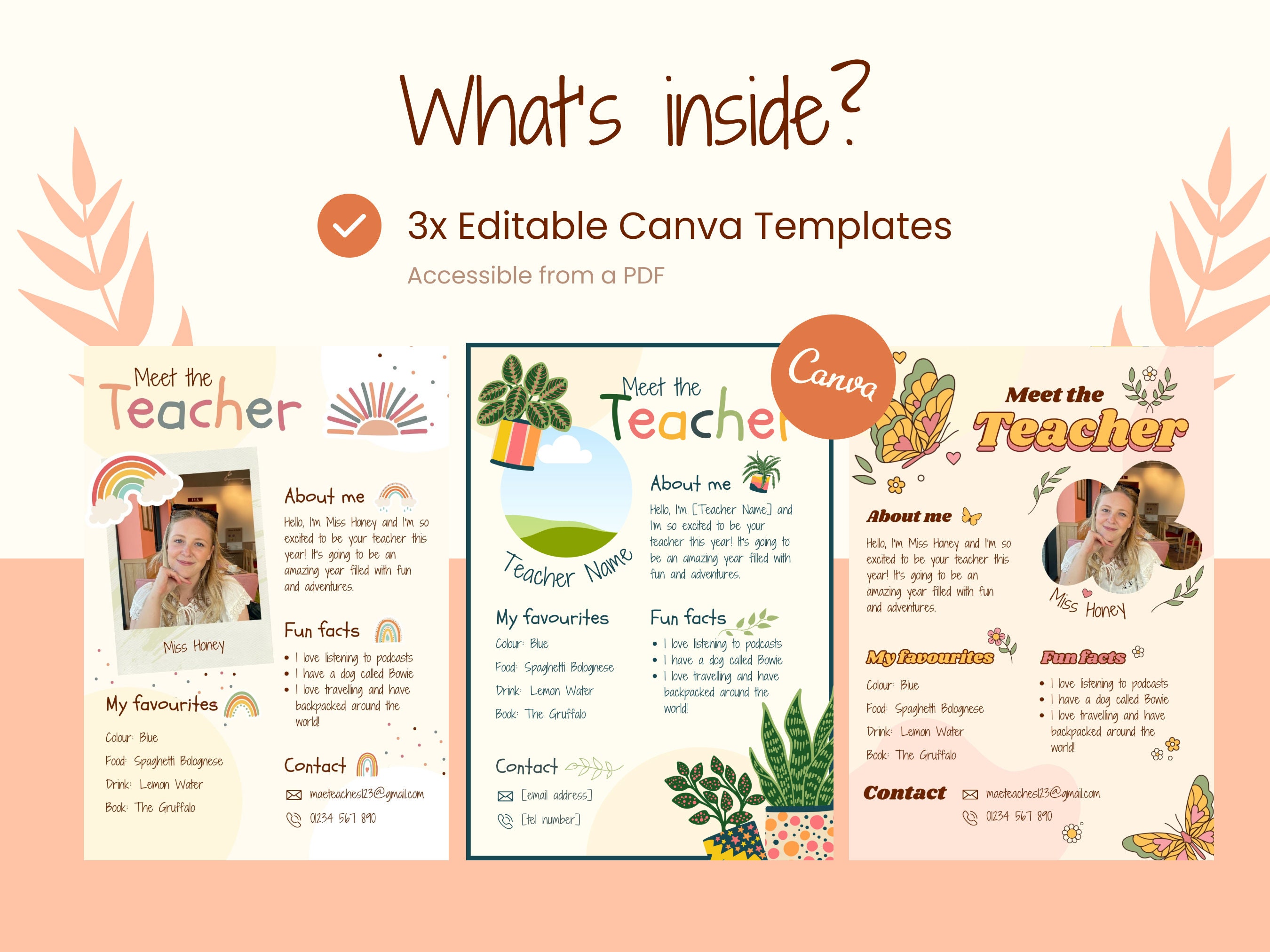 Meet the Teacher Templates - Classroom Printable Template - Editable ...